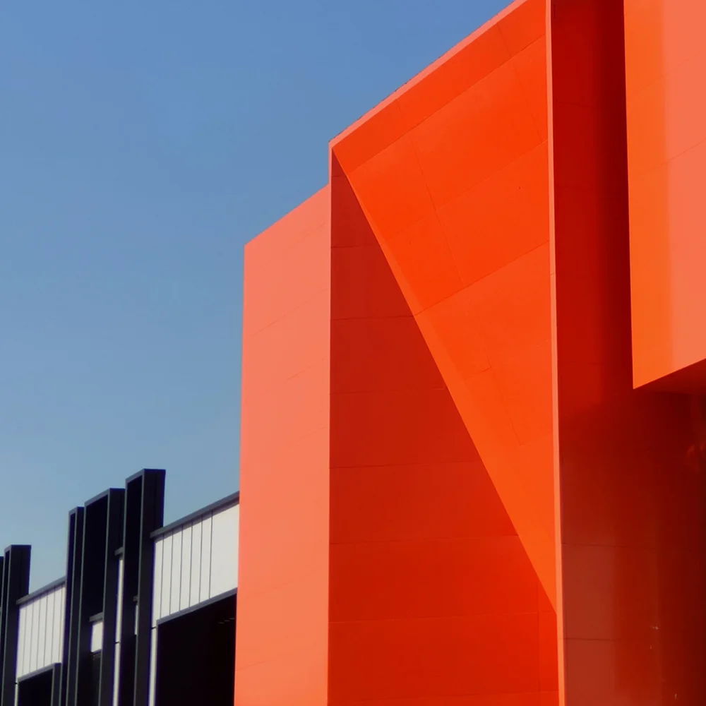 Orange Architecture Building - Cesnak Transport